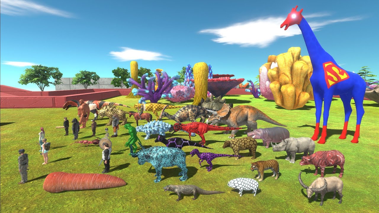 Escape from SUPERMAN GIRAFFE - Escape from Monster - Animal Revolt ...