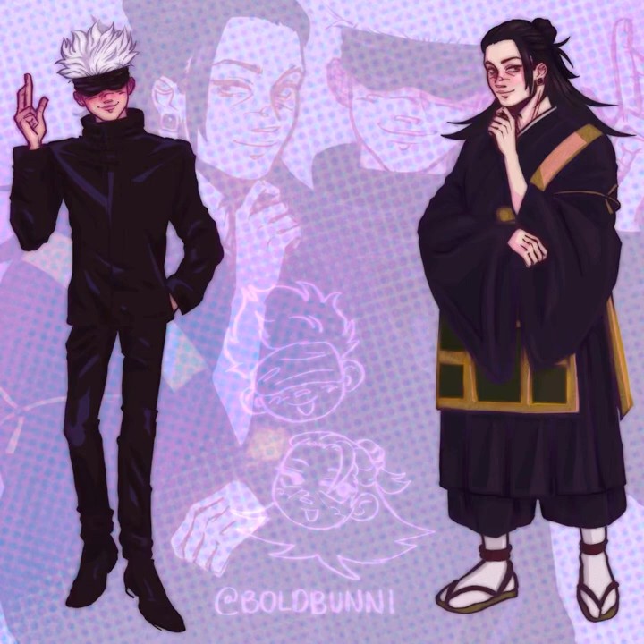 a shading study interrupted by gojo and geto - YouTube