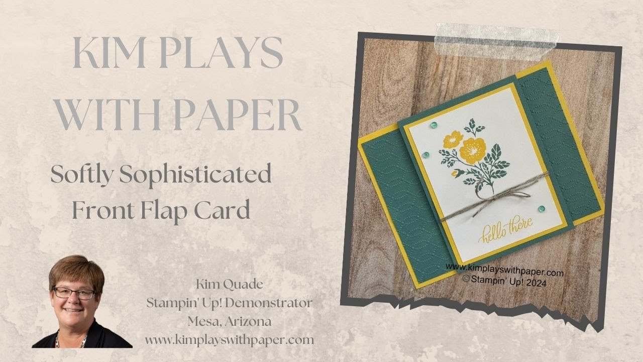 Softly Sophisticated Front Flap Card - YouTube