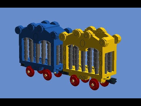 How To Build A Lego Rustee Rails' Cage Cars (Little Tikes Land) 1/2🇺🇸 ...