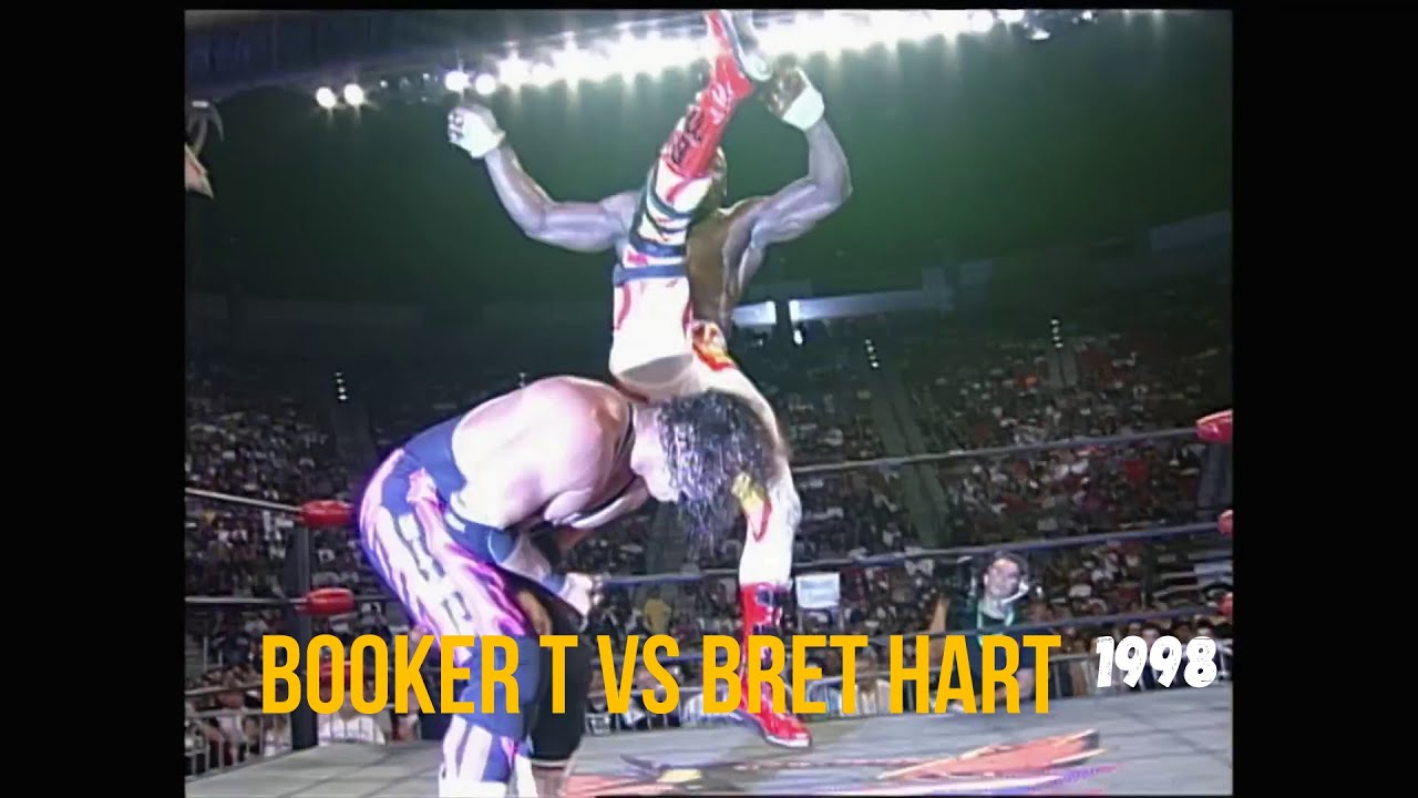 BOOKER T VS BRET HART WCW BASH AT THE BEACH 1998 highlights - YouTube
