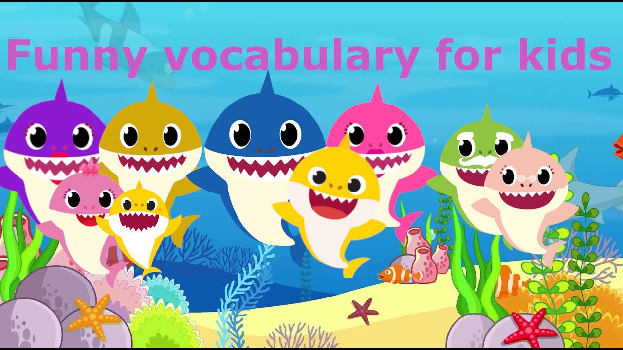 Baby shark funny vocabulary for kids | Baby shark colours - YouTube