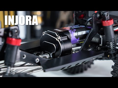 INJORA Aluminum Transmission & 180 Brushed Motor 48T for Redcat Ascent-18🔥
