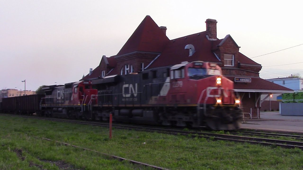 CN Stack Train 120 w/DPU at Amherst, NS (May 21, 2016) - YouTube