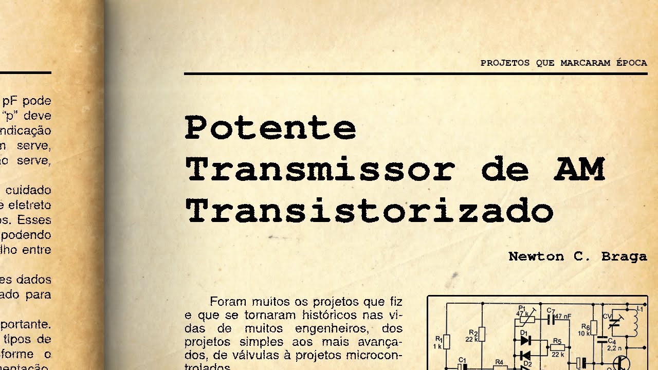 Potente transmissor de AM trasistorizado (VAM098) - YouTube