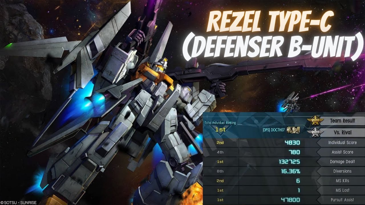 Gundam Battle Operation 2 [ReZEL Type-C (Defenser b-Unit)] รีเซลรติด ...