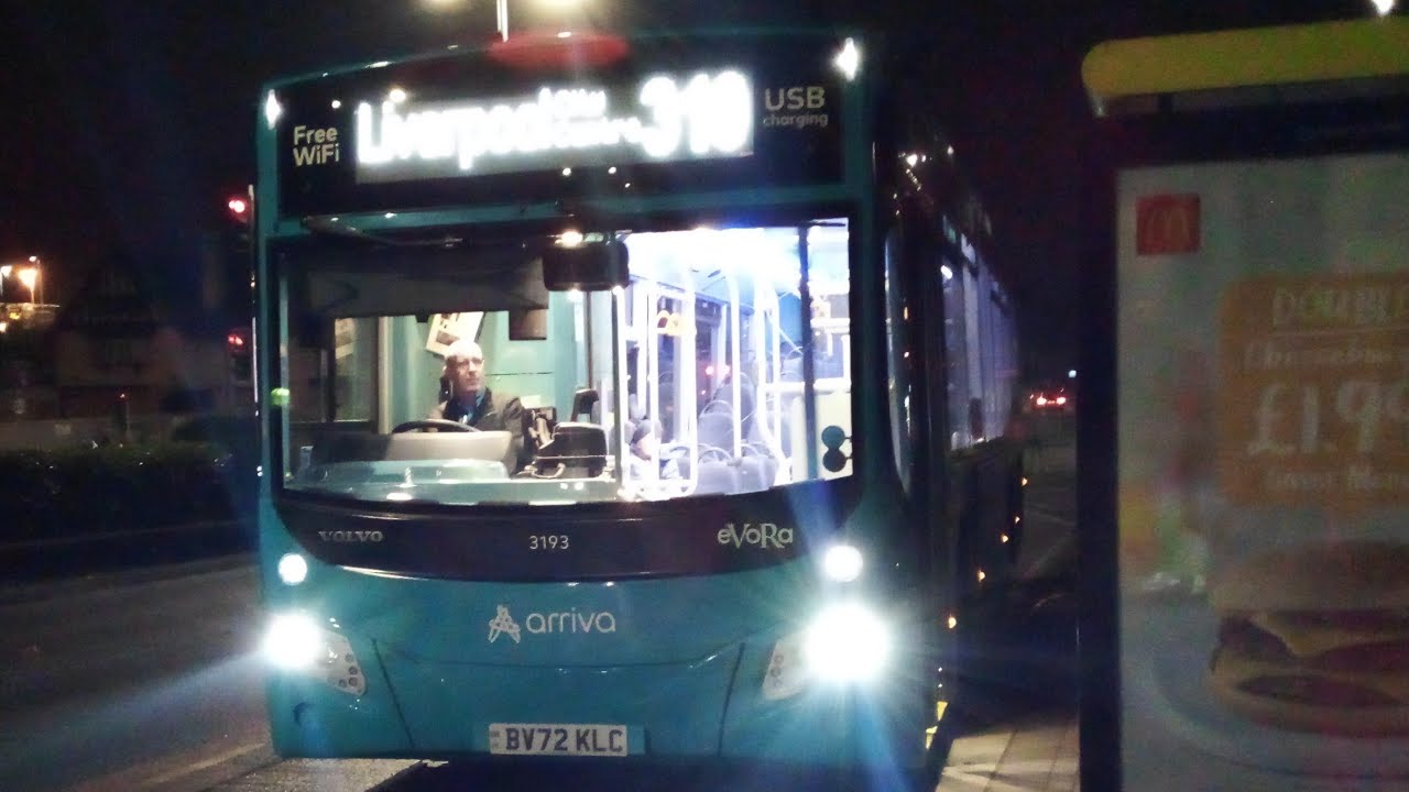 arriva north west 3193 Volvo B8R MCV Evora BV72KLC - YouTube
