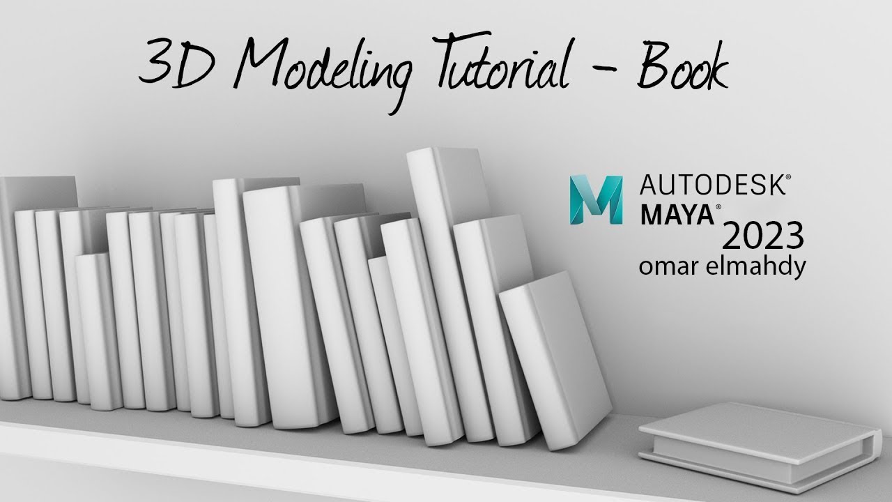 3D Modeling Tutorial - How to model a Book in autodesk maya 2023 - YouTube