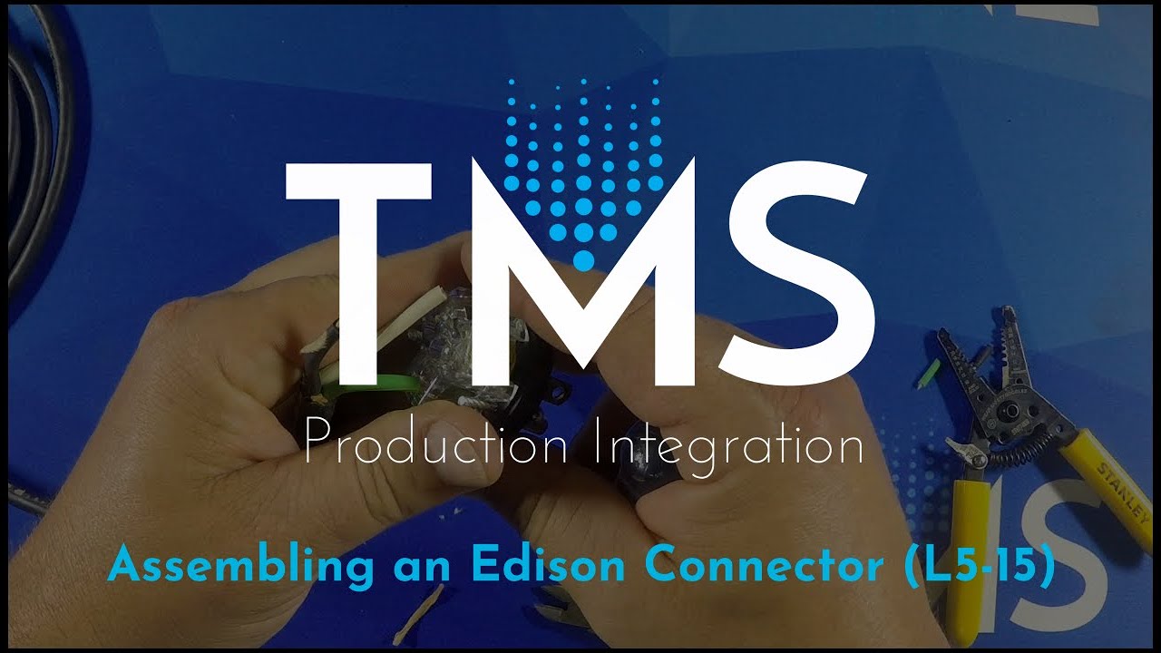 Assembling an Edison Connector (L5-15) - YouTube