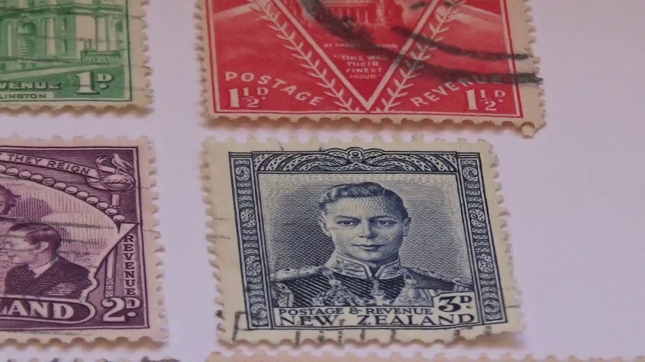 New Zealand Stamp Collection - YouTube