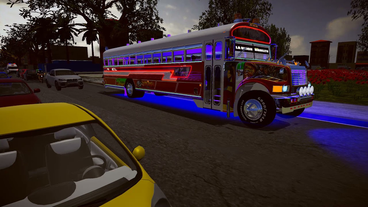 Diablo Rojo Blue Bird Mod | Proton Bus Simulator - YouTube