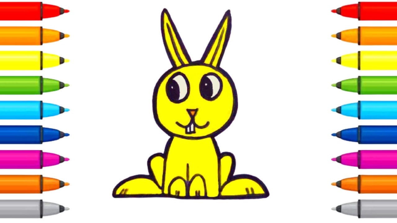 How to draw a Bunny Rabbit Easy Step by step - YouTube