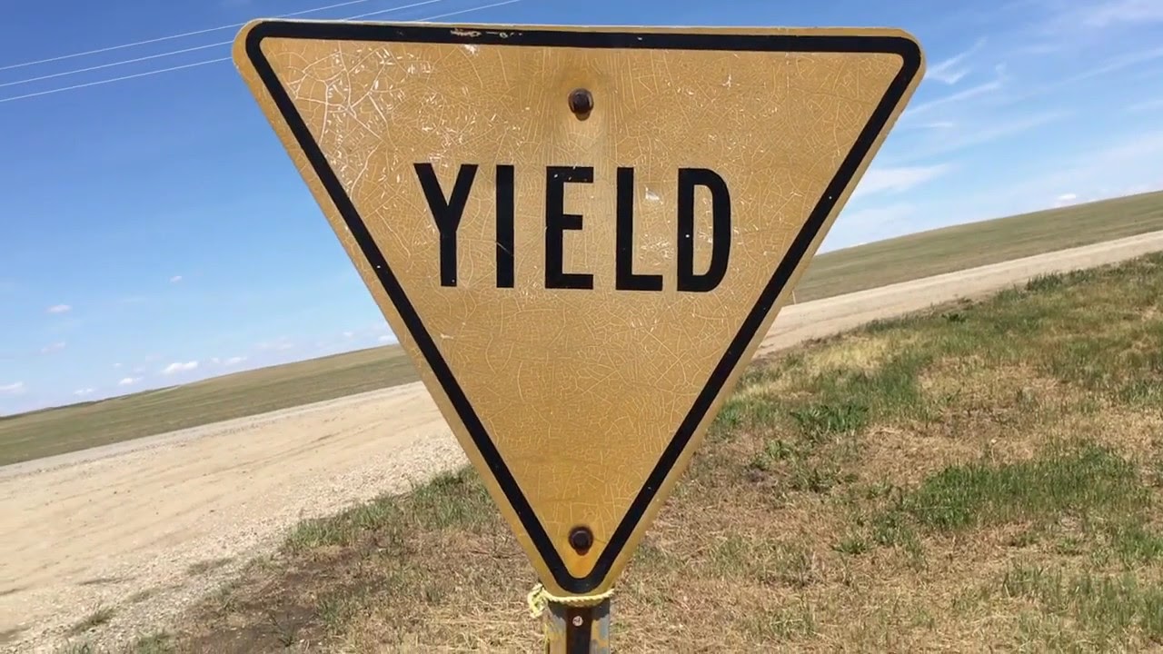 Yellow Yield Sign - YouTube