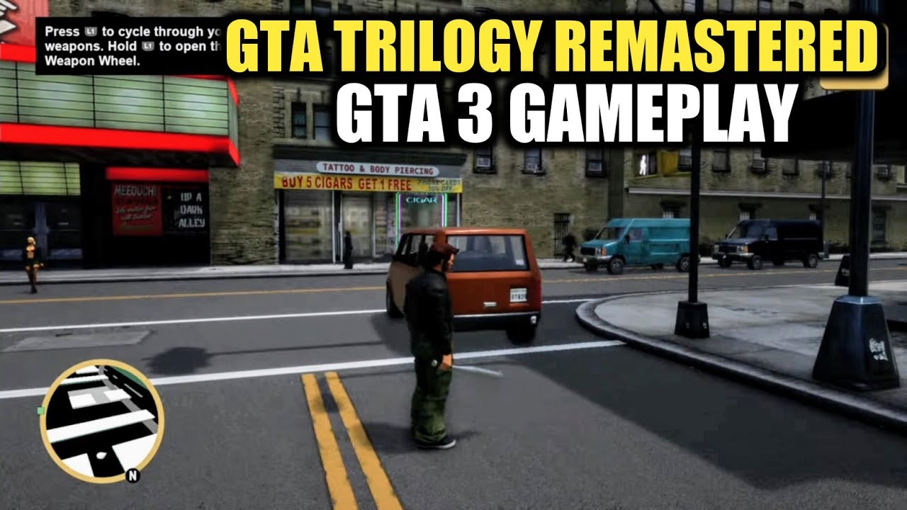 GTA 3 REMASTERED DEFINITVE EDITION FIRST GAMEPLAY | GTA 3 TRILOGY FIRST ...