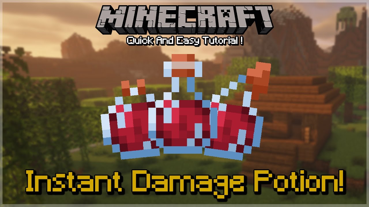 How To Make Instant Damage Potion (Java + Bedrock, 1.7-1.17.1) - YouTube