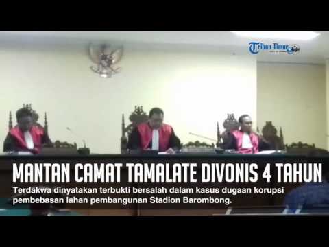 Mantan Camat Tamalate Divonis 4 Tahun