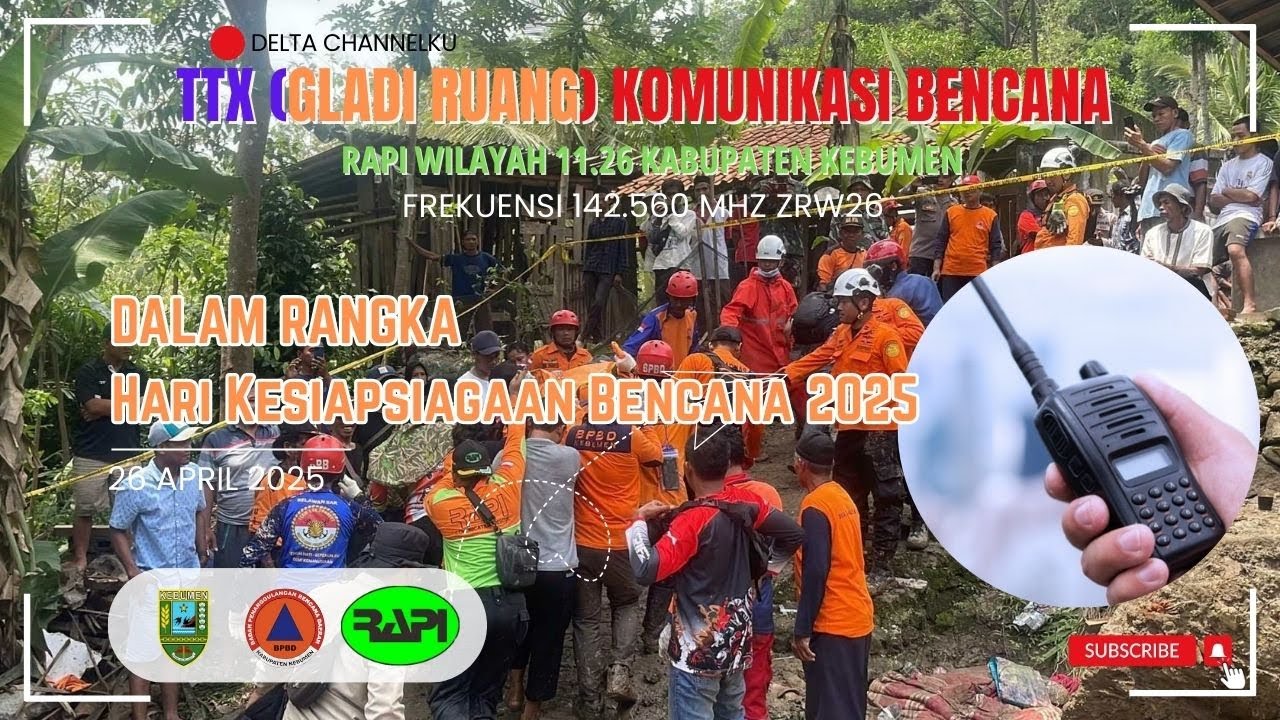 LIVE !!! GLADI RUANG (TTX) Komunikasi Radio RAPI Dalam Penanggulangan ...
