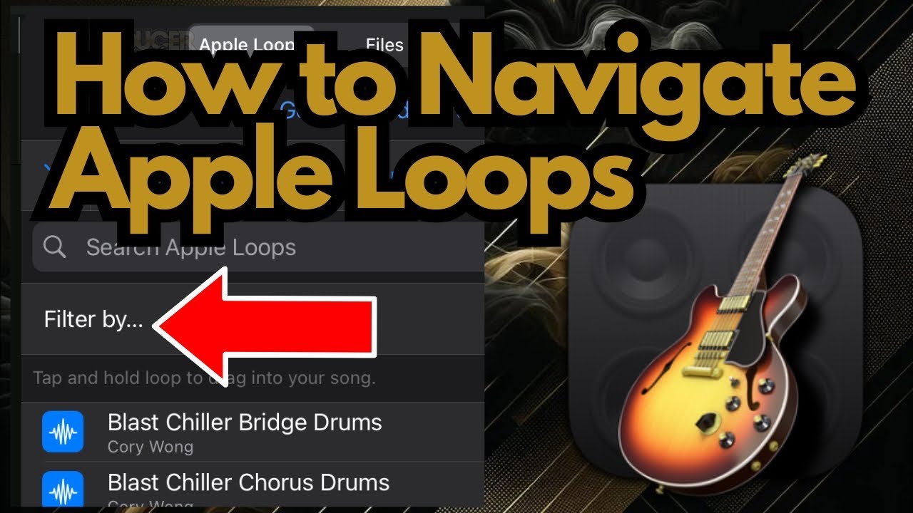 How to Find What You Want in Apple Loops (GarageBand iOS) - YouTube