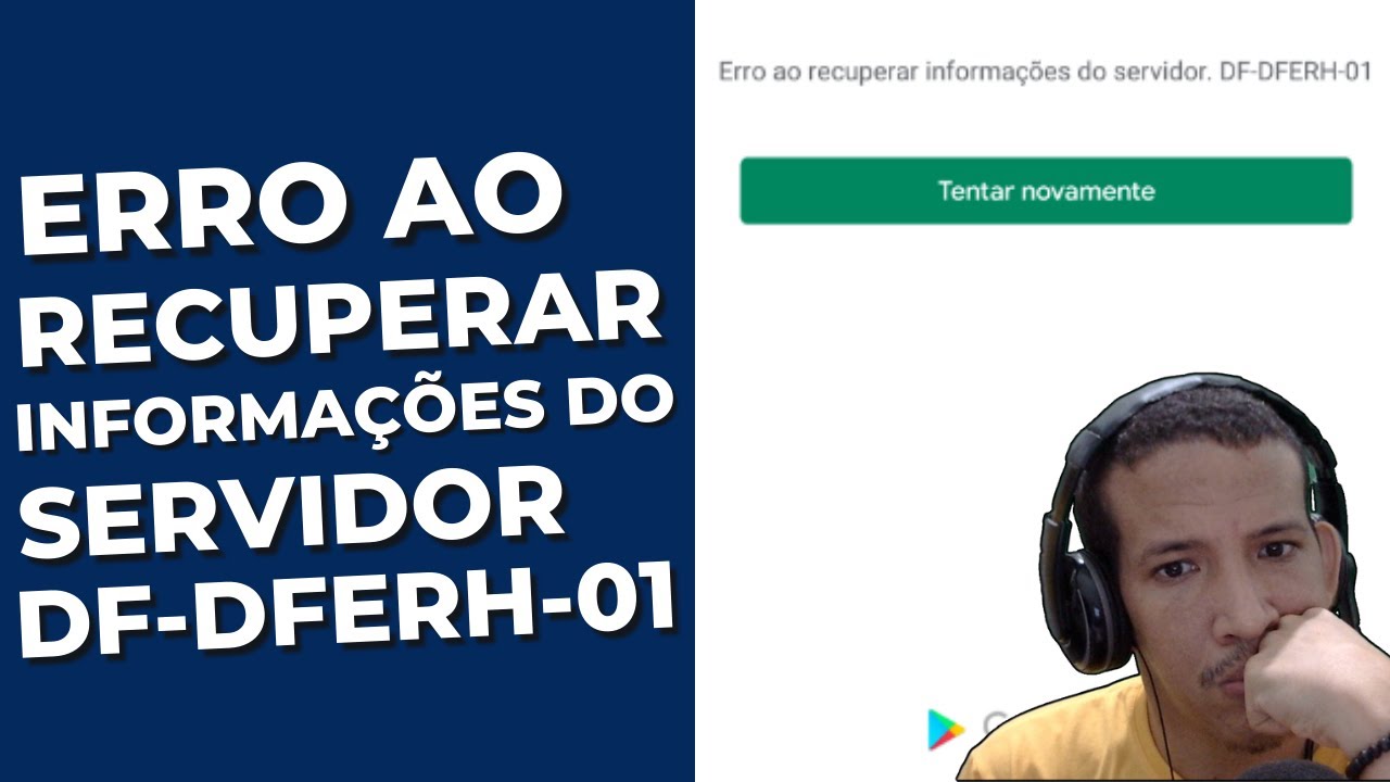 Como Corrigir Erro Ao Recuperar Informações Do Servidor df-dferh-01 ...
