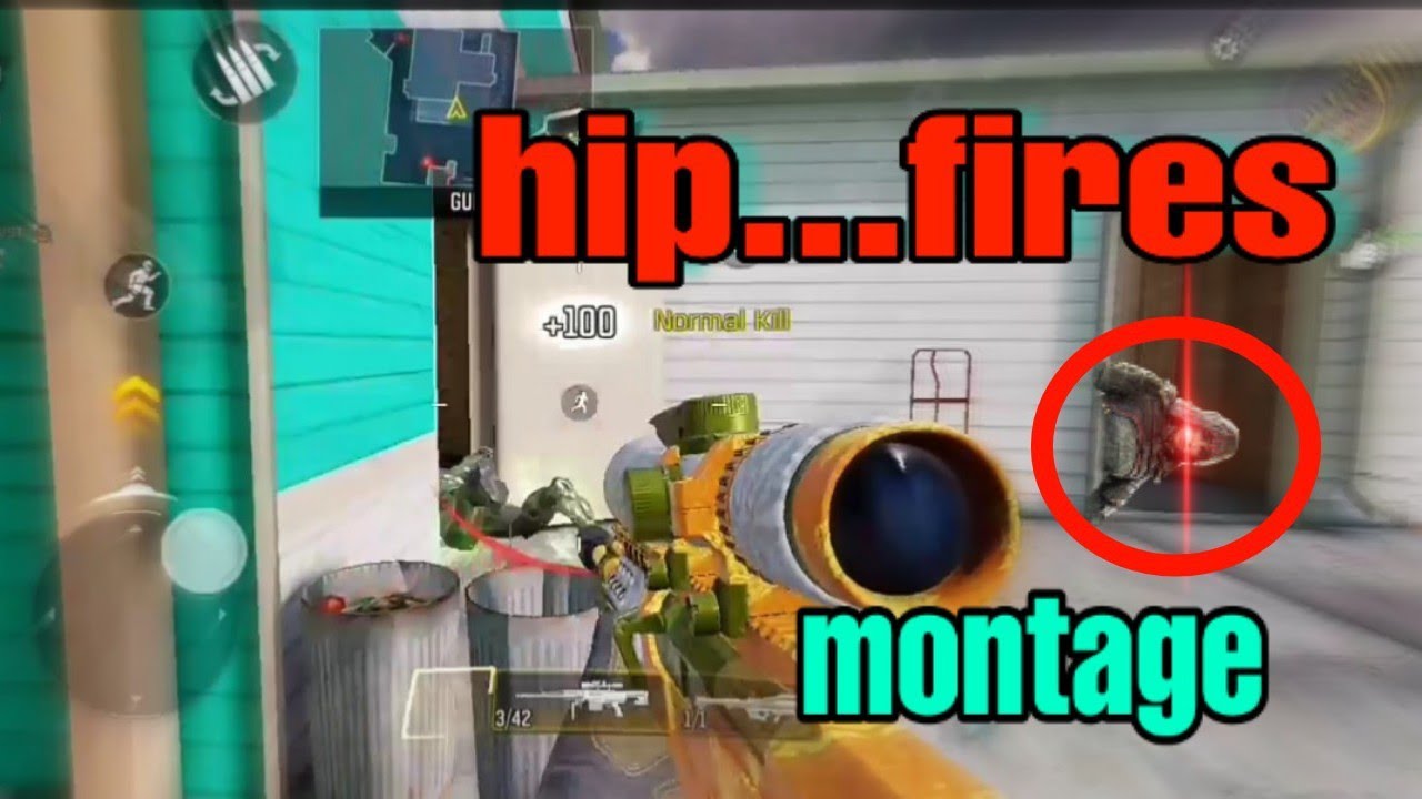 Codm hip firing sniper artic.50 iron sight.. montage - YouTube