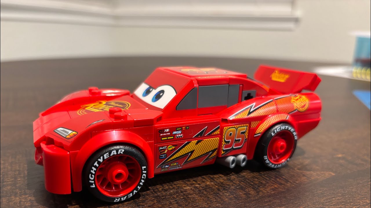 Lego Lightning McQueen Speed Champions Toy Build - YouTube