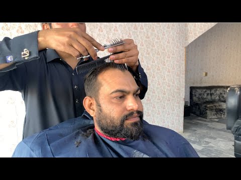ASMR Relaxing Haircut - Professional Scissor Cut. [tutorial] - YouTube