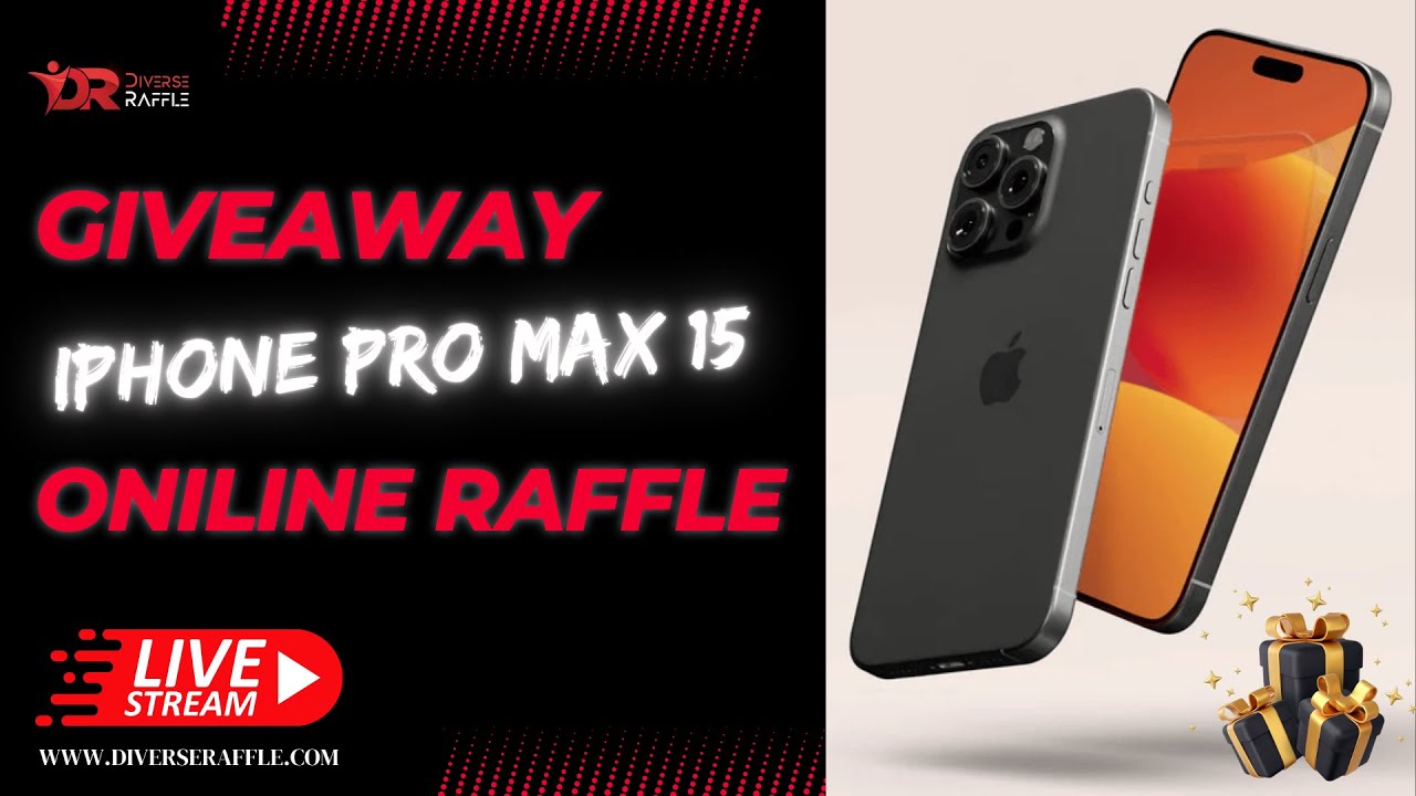 Online Raffle iPhone 15 Pro Max 1TB - Diverse Raffle - YouTube