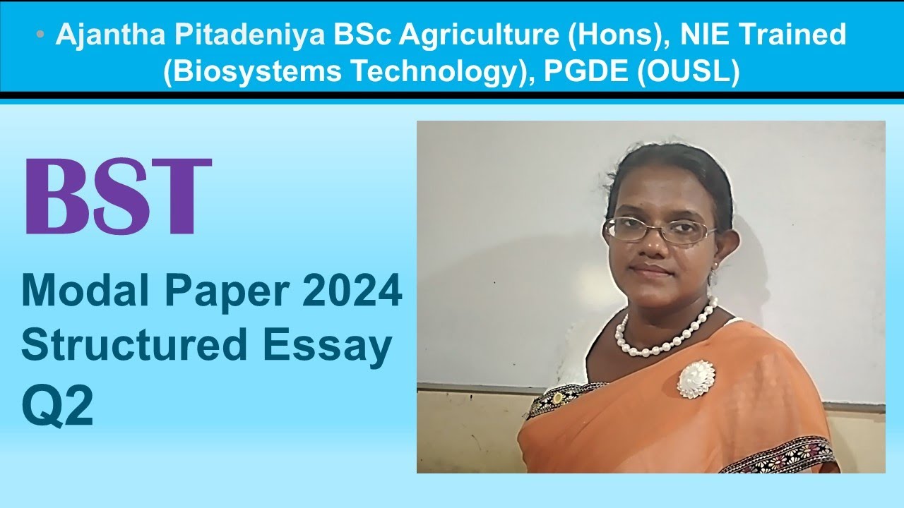 BST Model Paper 2024 Structured Essay Discussion Q2 | Biosystems ...