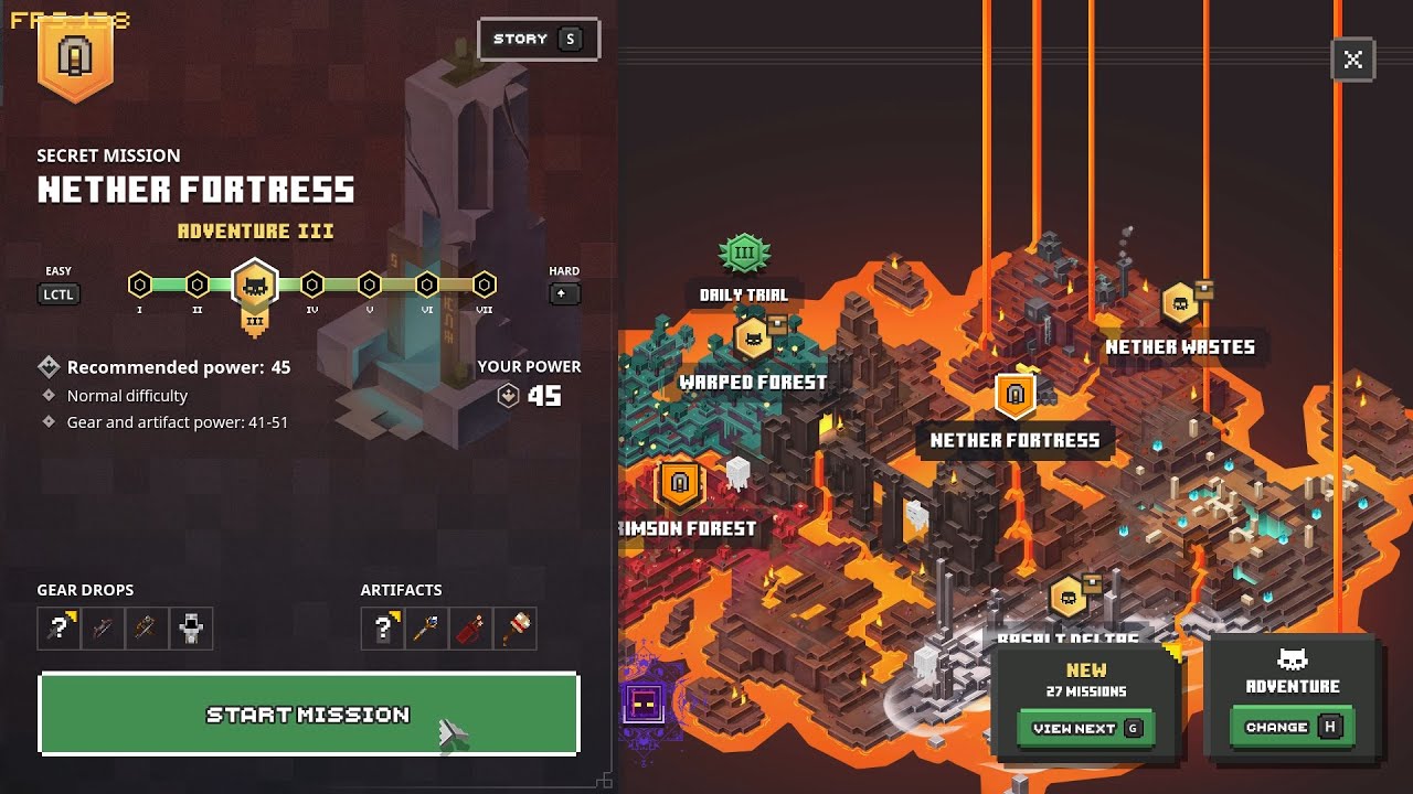 Nether Fortress [SECRET] - Minecraft Dungeons Gameplay and Walkthrough ...