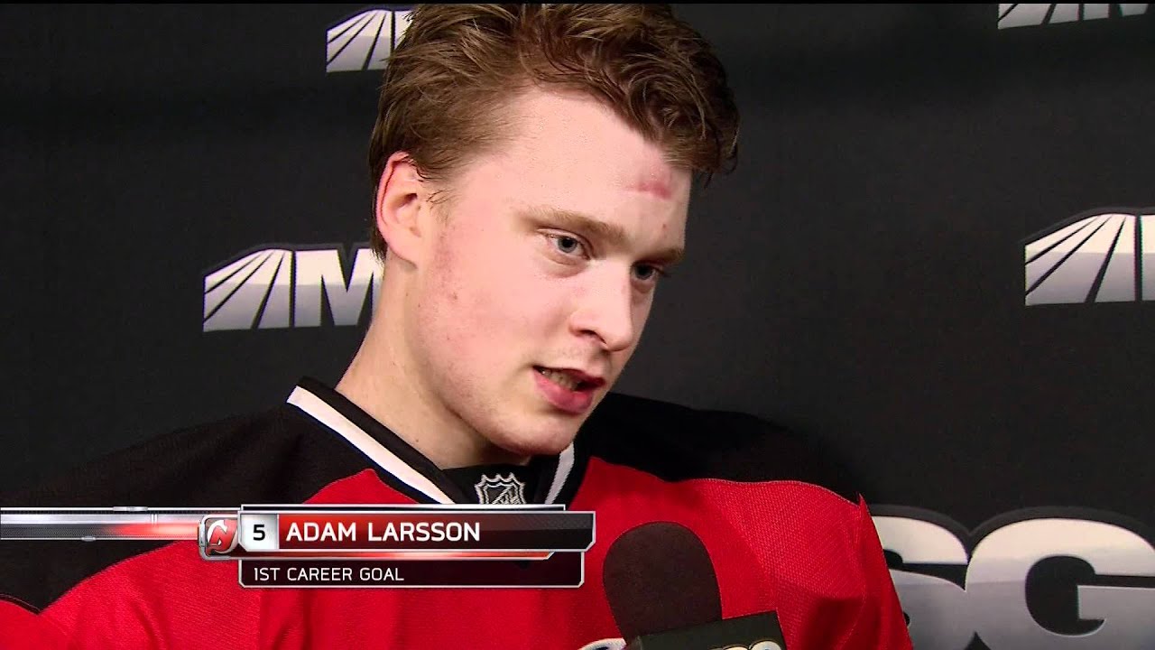 Adam Larsson First Career NHL Goal - 11/11/2011 - YouTube