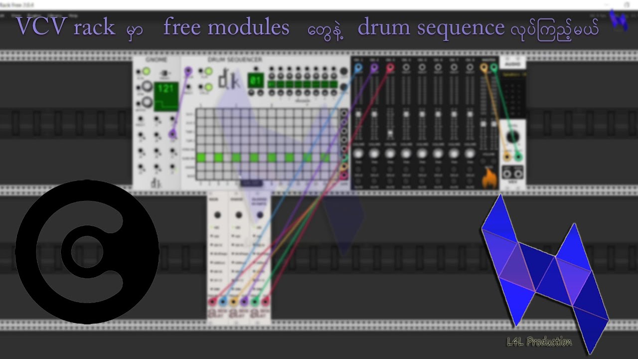 VCV rack မှာ free modules တွေနဲ့ drum sequence လေးတစ်ခု ဖန်တီးကြည့်မယ ...