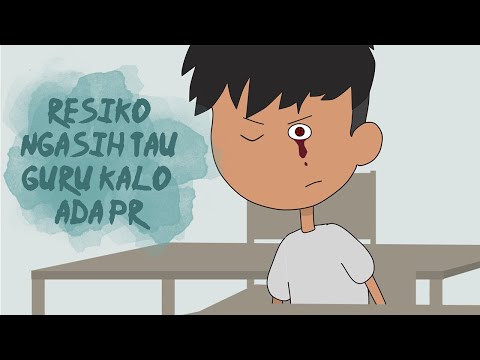 KETIKA TEMEN NGASIH TAU GURU KALO ADA PR - ANIMASI LUCU KOCAK