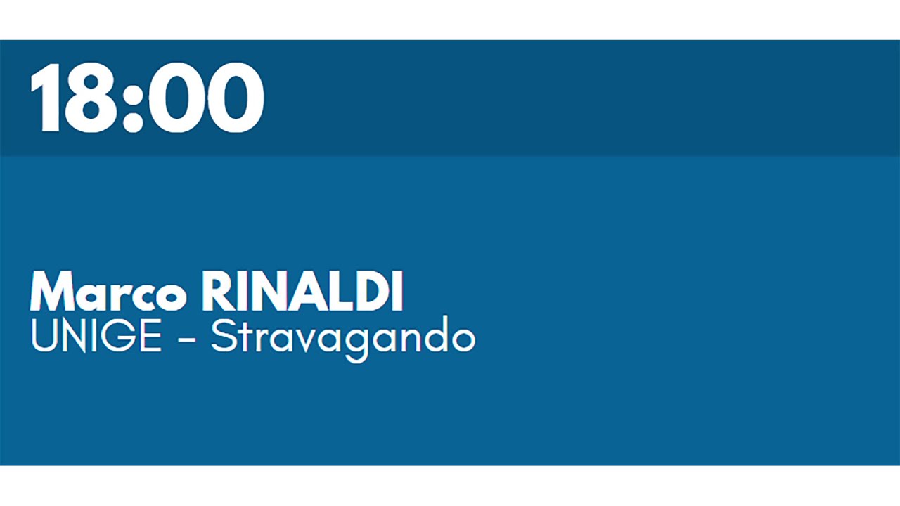 Marco RINALDI - UNIGE - Stravagando - YouTube