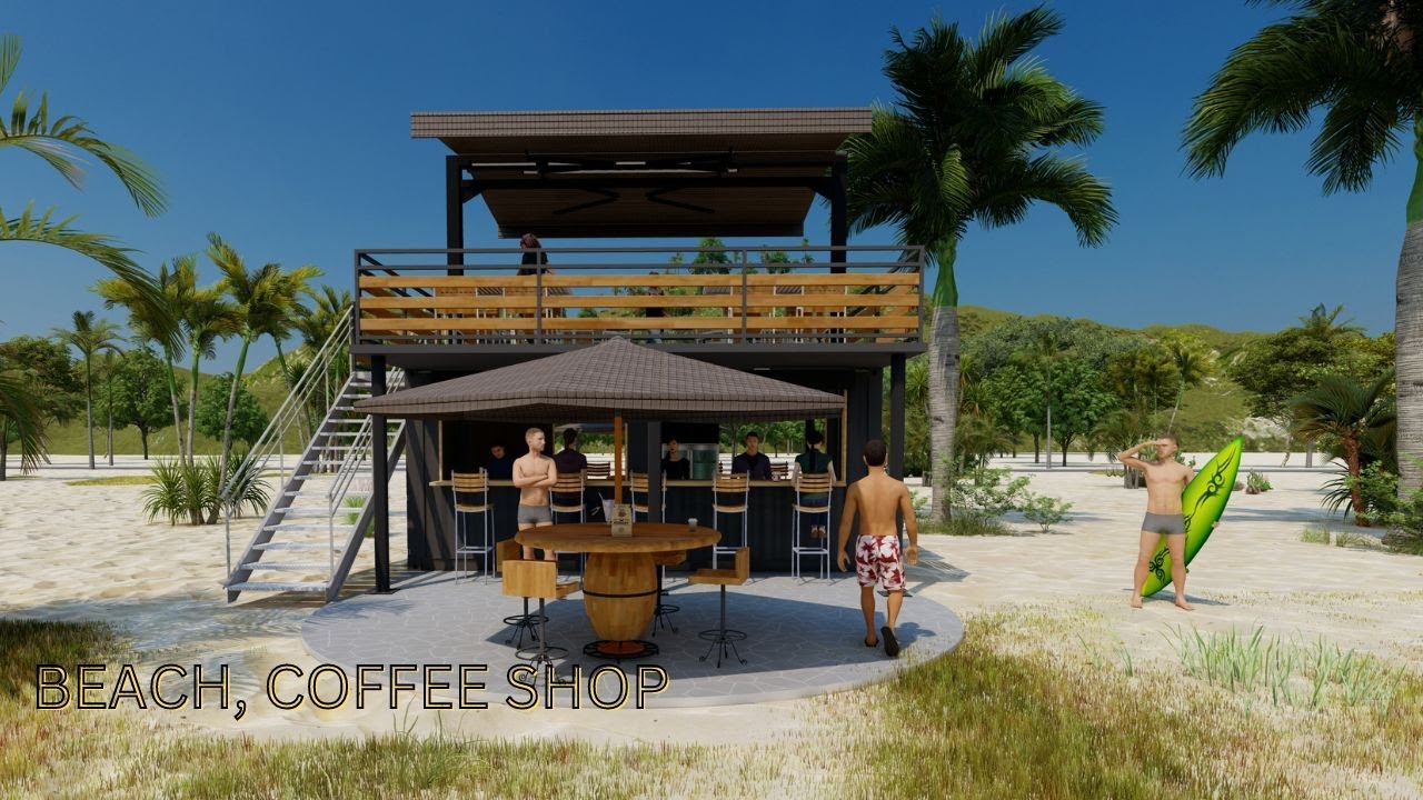 SHIPPING CONTAINER BAR l COFFEE SHOP l BEACH COFFEE SHOP l CONTAINER ...
