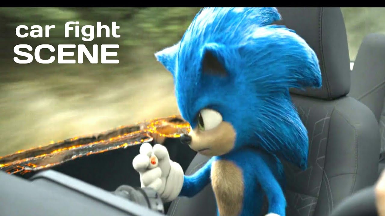 Car fight scene. Sonic the hedgehog (2020). - YouTube