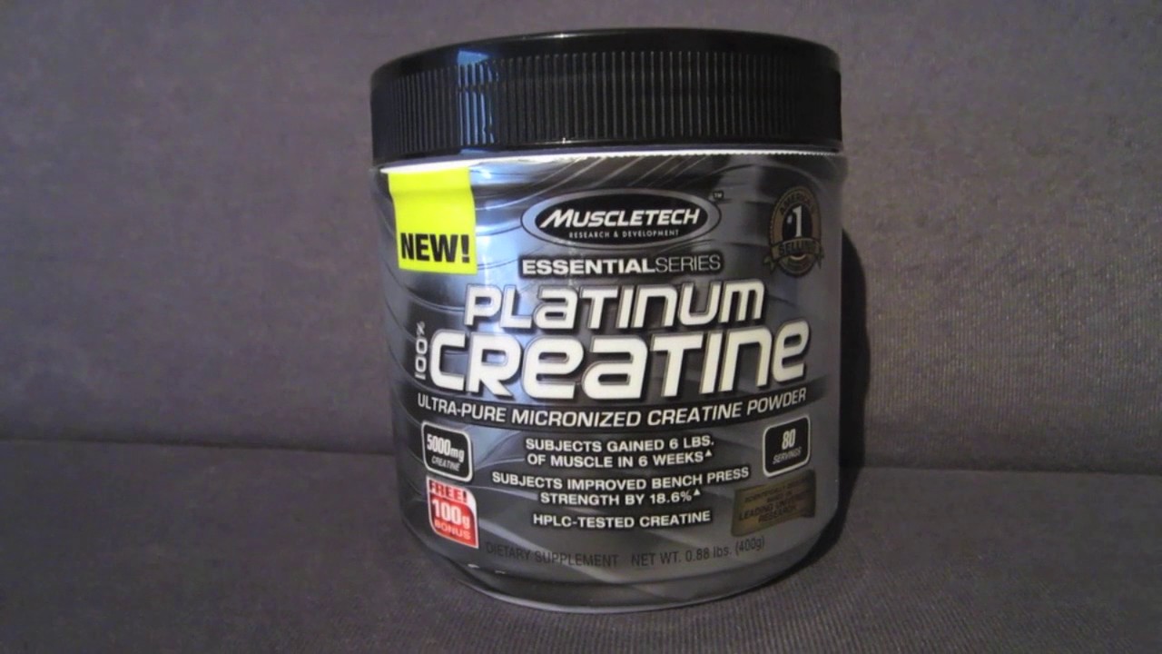 MuscleTech Platinum 100% Creatine Review - YouTube