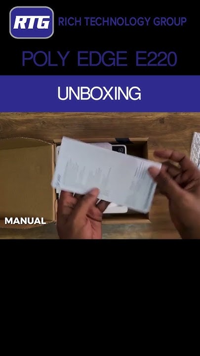 Poly Edge E220 Unboxing #shorts - YouTube