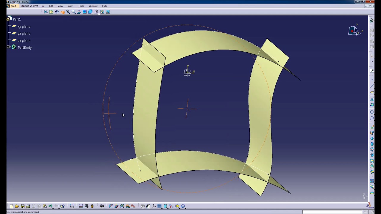 How to use Close Surface command in Catia V5 - YouTube