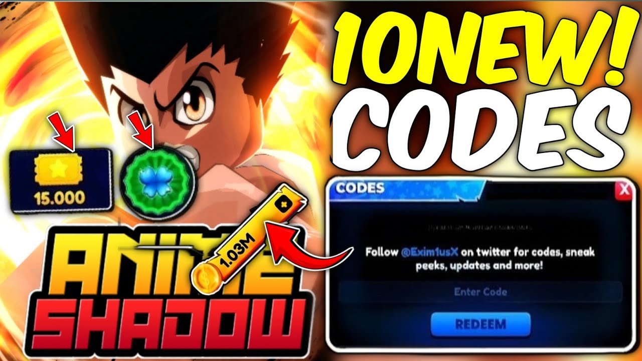 ⚠️ ACTIVE!! CODES ⚠️ ANIME SHADOW ROBLOX CODES NOVEMBER 2024 - ANIME ...
