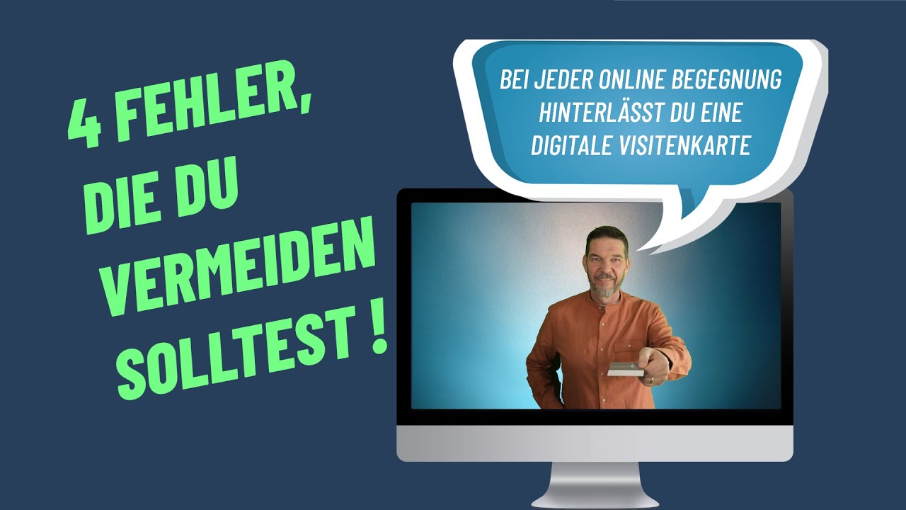 4 Fehler, die Du vermeiden solltest! - YouTube