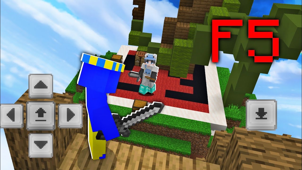 Skywars reto en F5 Minecraft PE 🔥 - YouTube