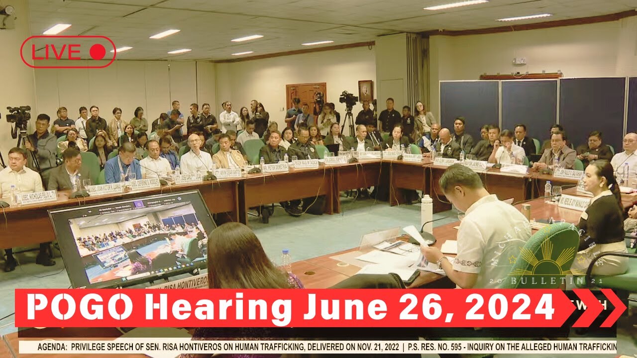 Alice Guo Hearing Part 3 !! Pampanga Tarlac POGO Hearing June 26, 2024 ...