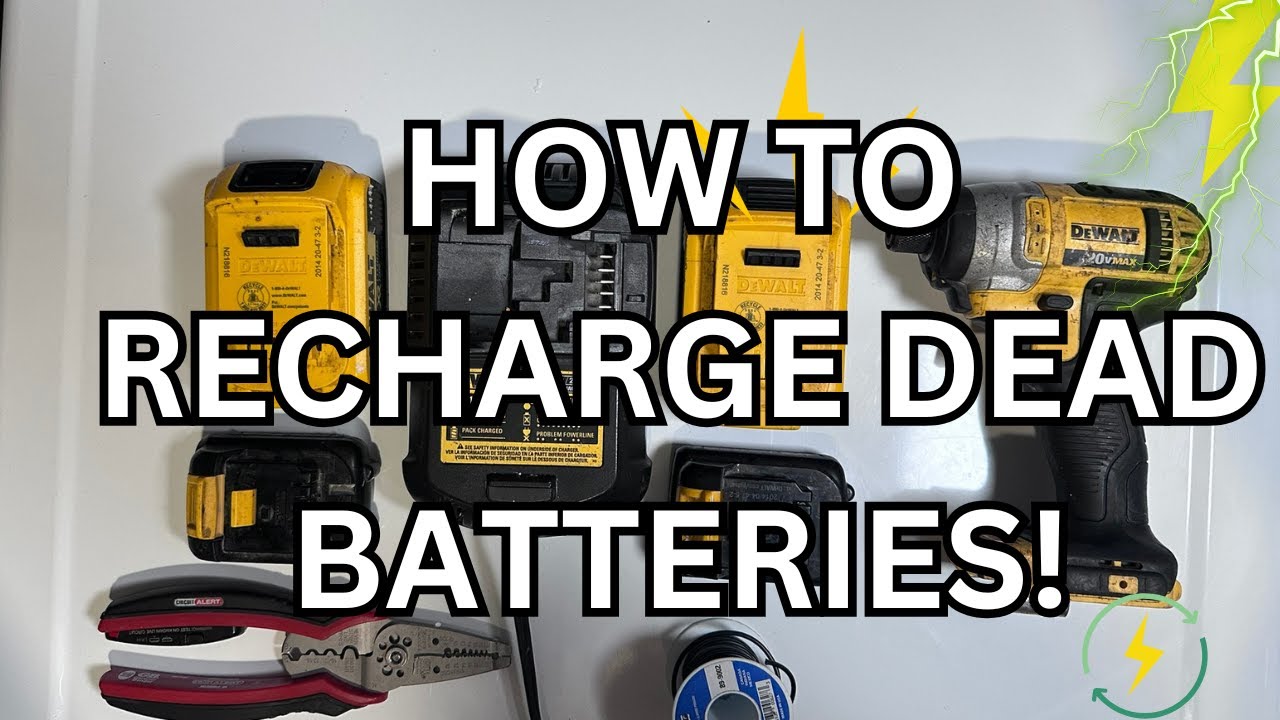 How to recharge a Dead Lithium Ion Battery with This Trick -dewalt ...