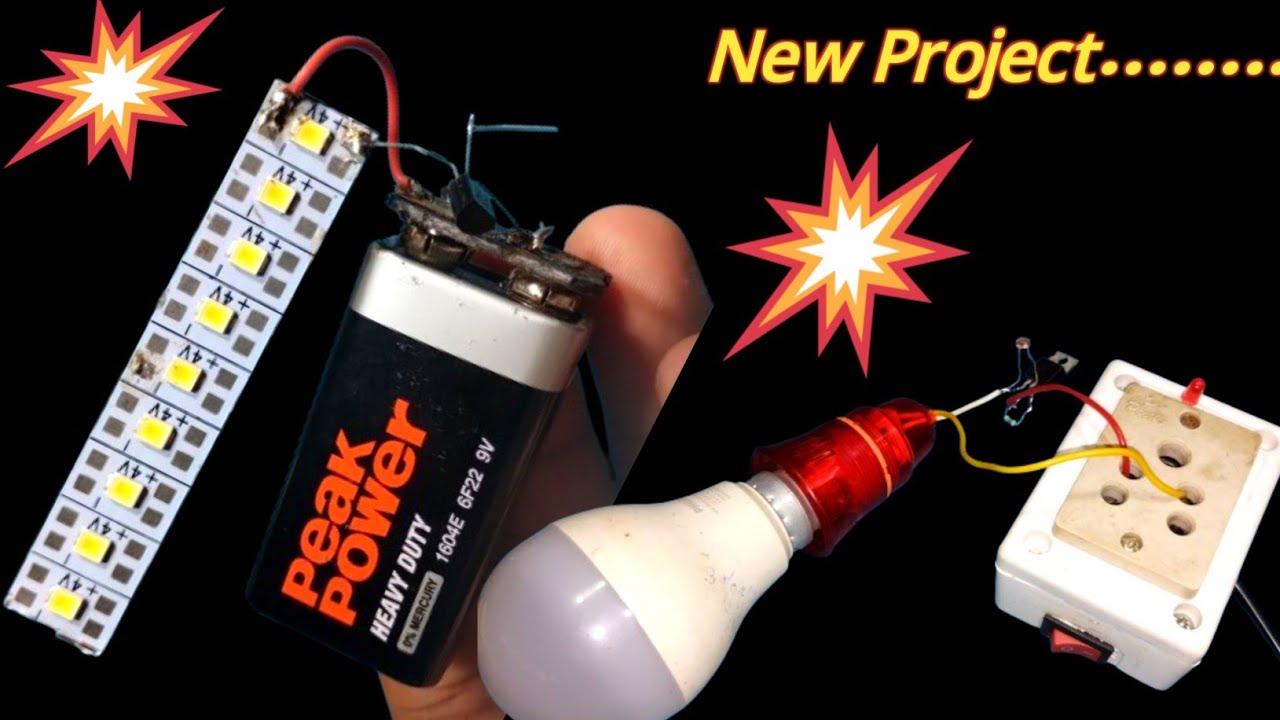 Simple Tuch Led Using Transistor||auto on off led bulb using BT136 ...