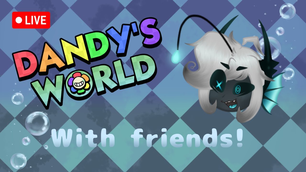 Ink plays Dandy's world with friends live! - YouTube