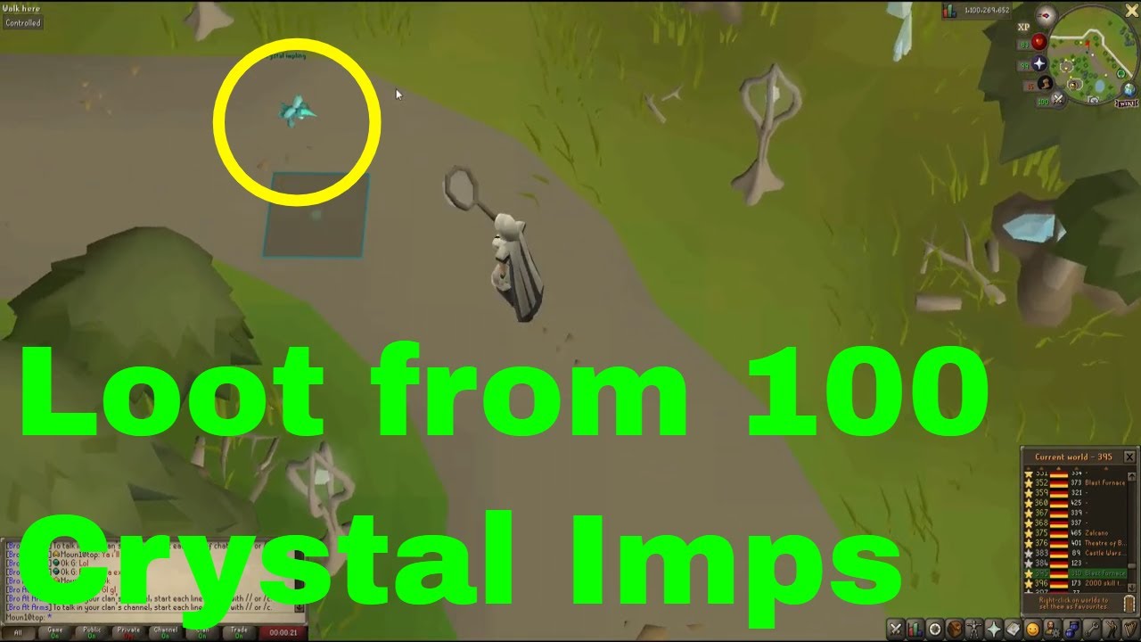 Loot from 100 Crystal Imps Old School Runescape 2022 - YouTube