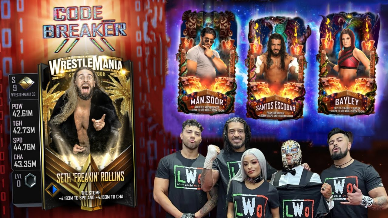 WWE SUPERCARD : Le Code Breaker devient Over et plus ! - YouTube