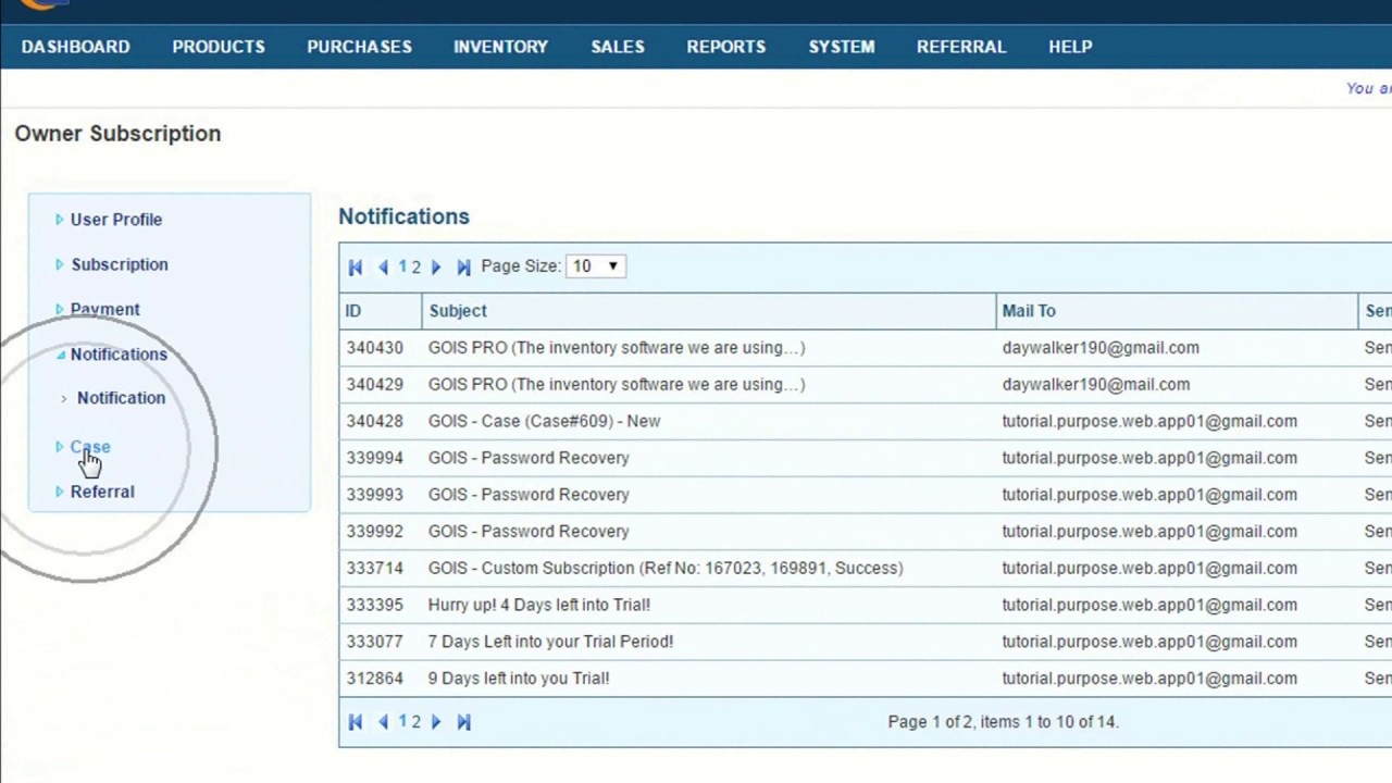 How to check and manage Payment, Notifications, Case and Referral under ...