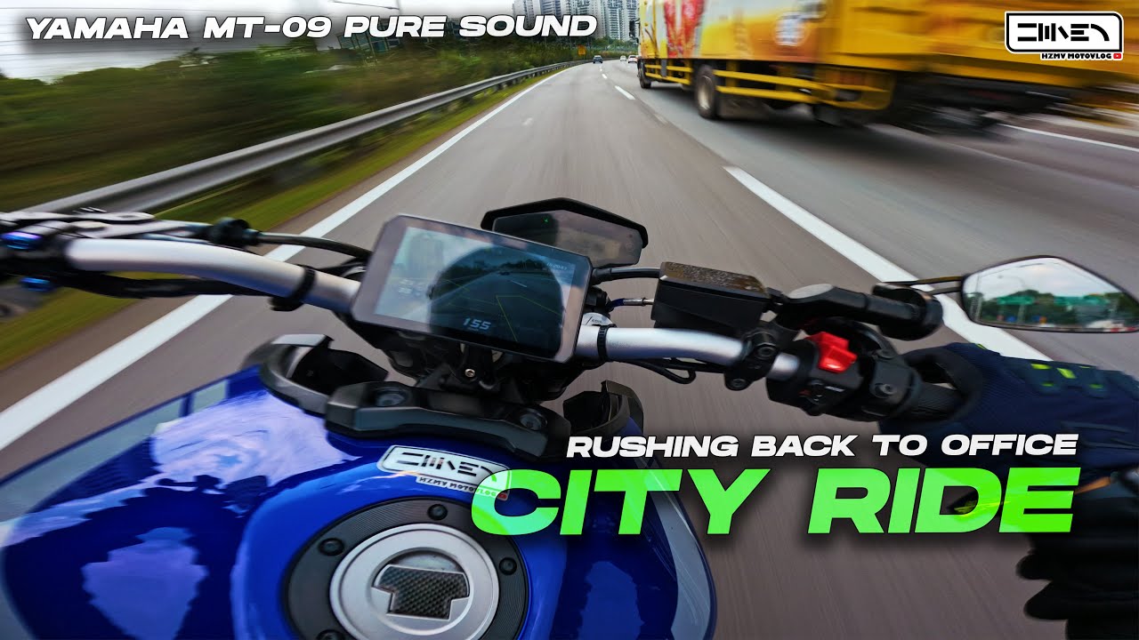 Rushing Back to Office 🌅 | Yamaha MT-09 + Yoshimura R55 ASMR [4K] - YouTube