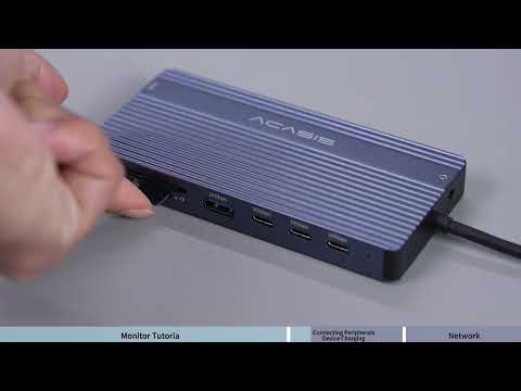 Acasis Docking Station - DS0202 Tutorials - YouTube